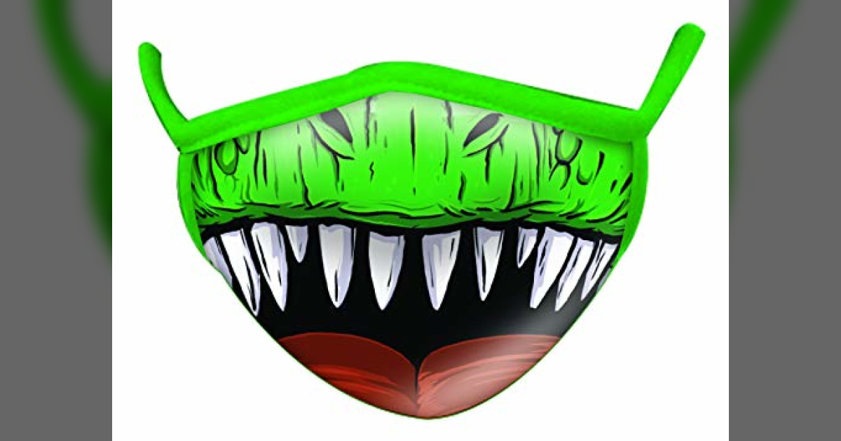 Dinosaur Face Mask for Adults | Jurassic Stuff