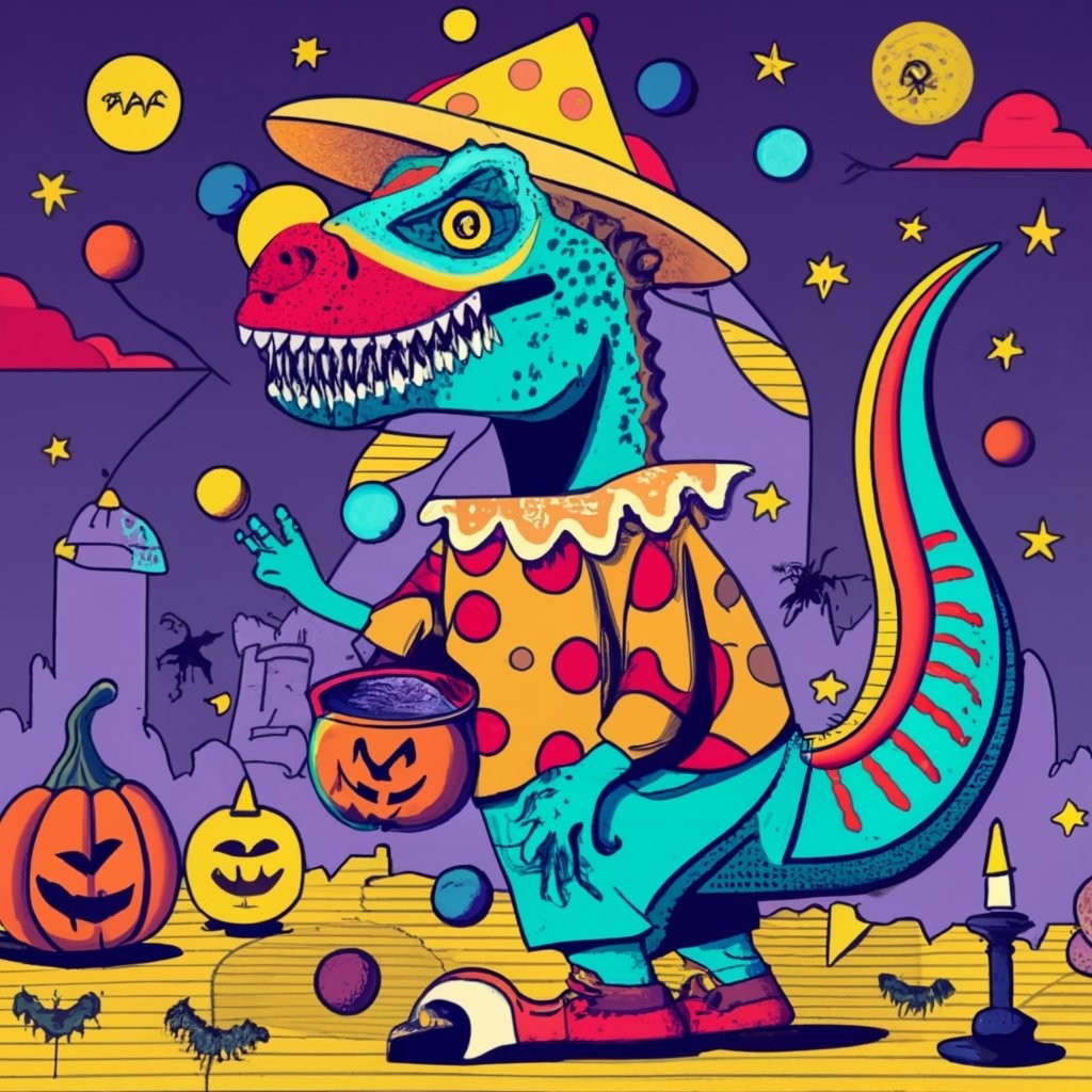 Happy Halloween! Fun Mashup Dinosaur Poem | Jurassic Stuff